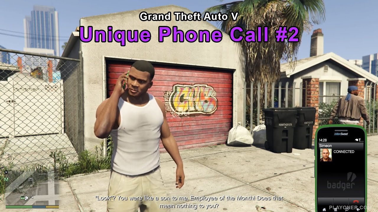 Simeon calls Franklin after Complications - Unique Phone Call #2 - GTA ...