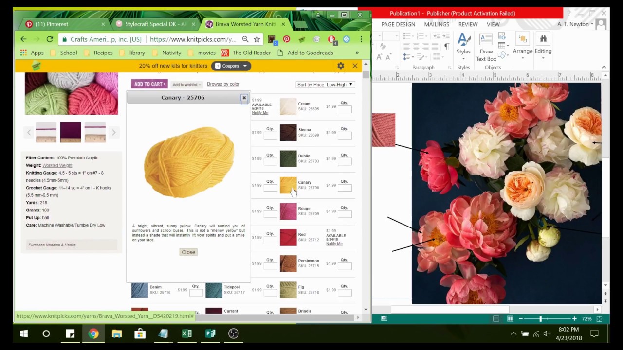 Selecting Colors from Photos (for yarn color palettes) Part 1 - YouTube