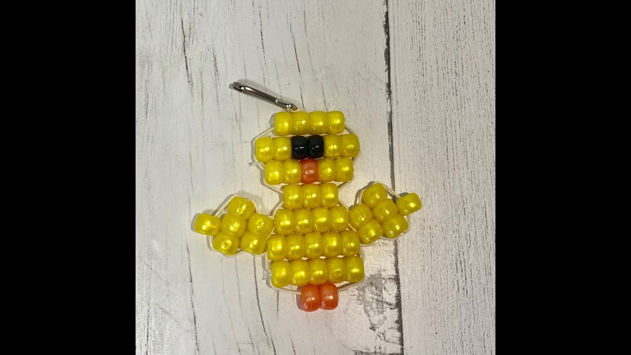 Pony Bead Chick - Baby Chick Bead Pet - Chicken Beat Pet Tutorial - YouTube
