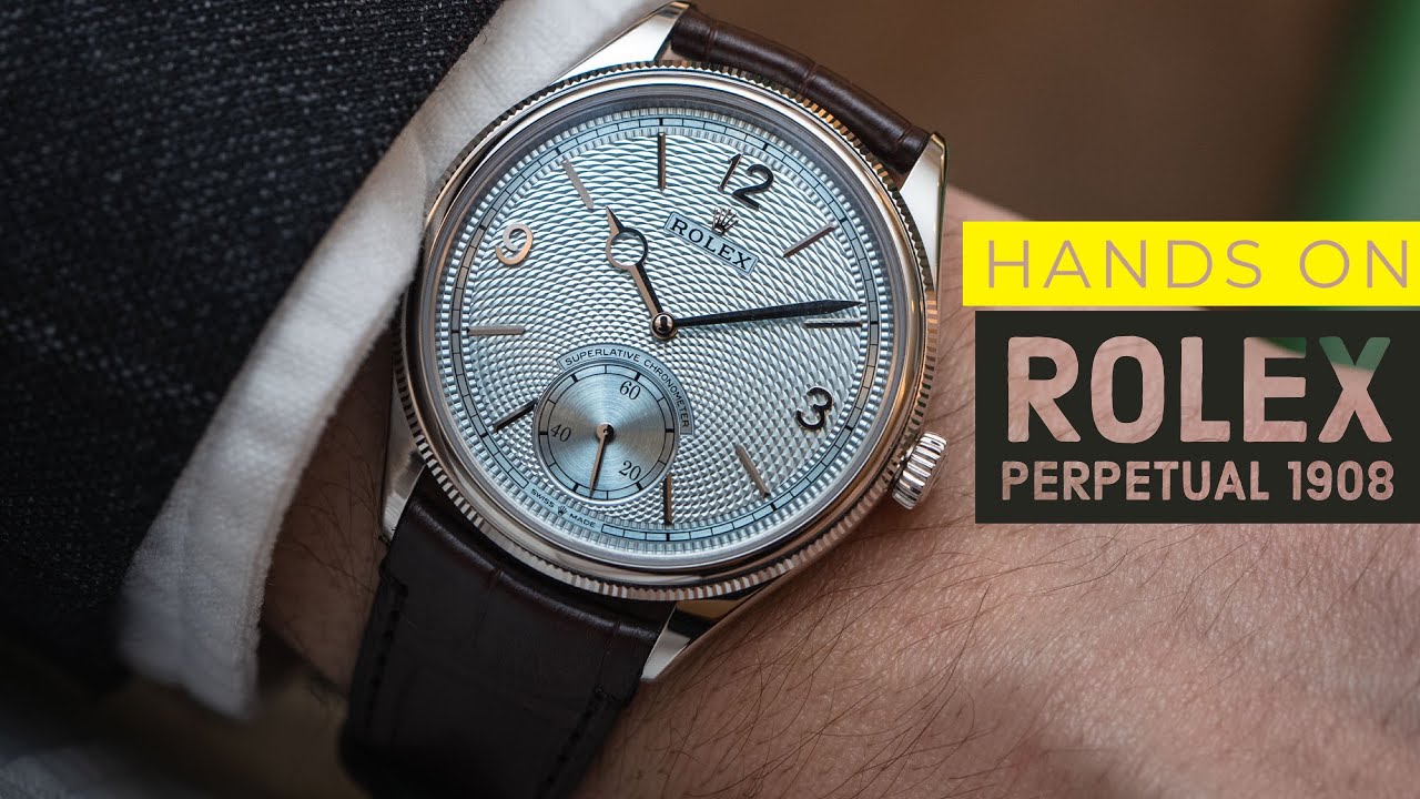 New Rolex Perpetual 1908 Hands On - YouTube