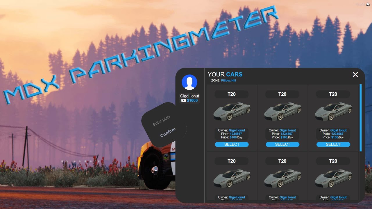 MDX-Parkingmeter | v.0.1 | A user friendly parking meter script! - YouTube