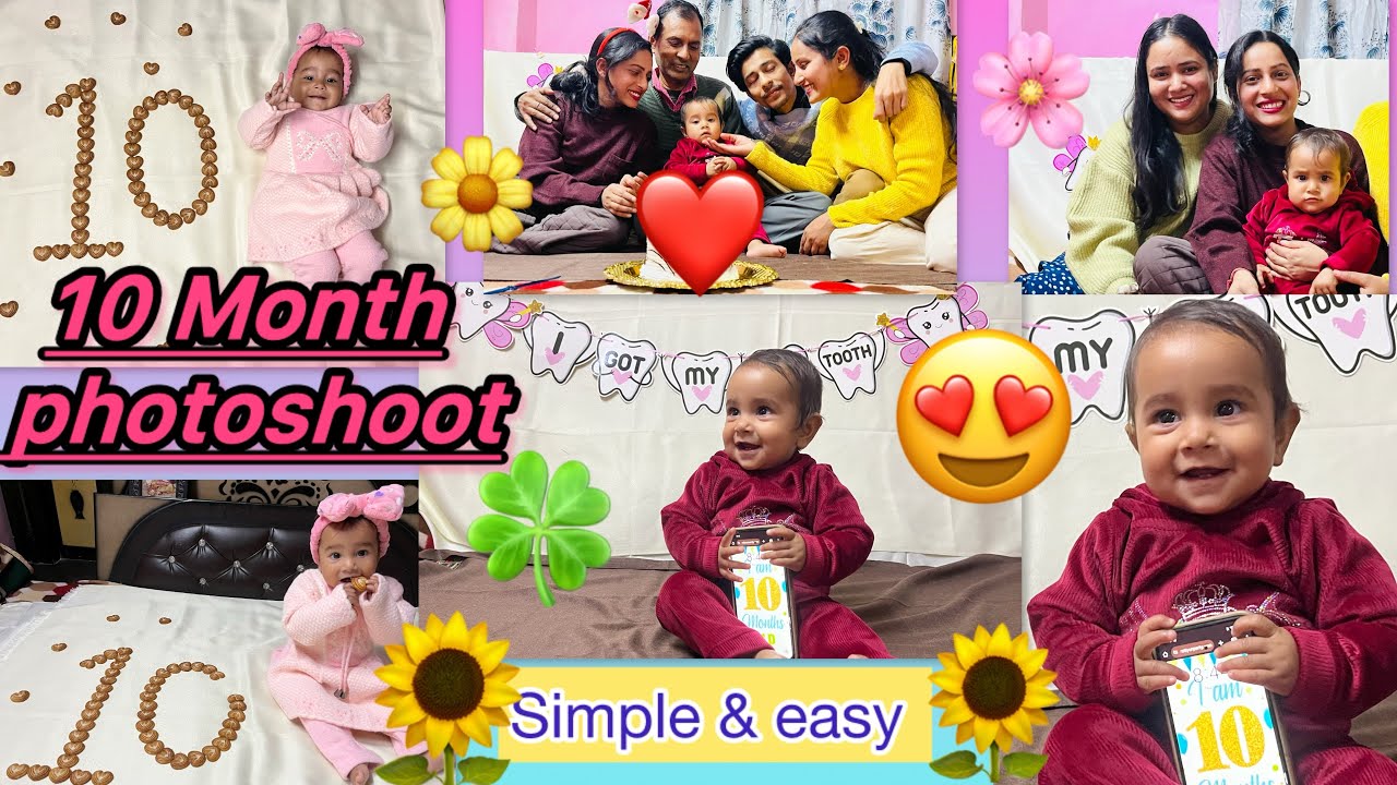 10 Month Photoshoot #babygirl 😍 #ideas #newborn #photography #cutebaby ...