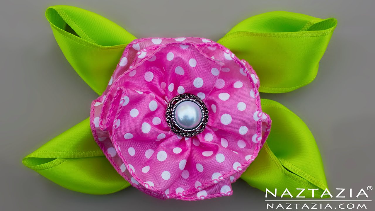 DIY Easy Ribbon Flower No Sew Simple For Beginners YouTube diy-easy-ribbon-flower-no-sew-simple-for-beginners-youtube