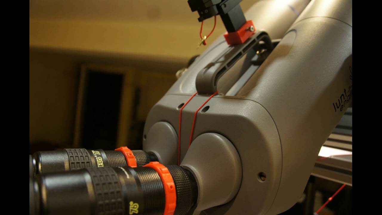 Equilibrage Lunt 100 apo sur fourche Binoptic - YouTube