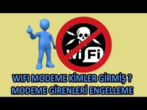 WIFI MODEME KIM GIRMIS, MODEME GIRENLERI ENGELLEME