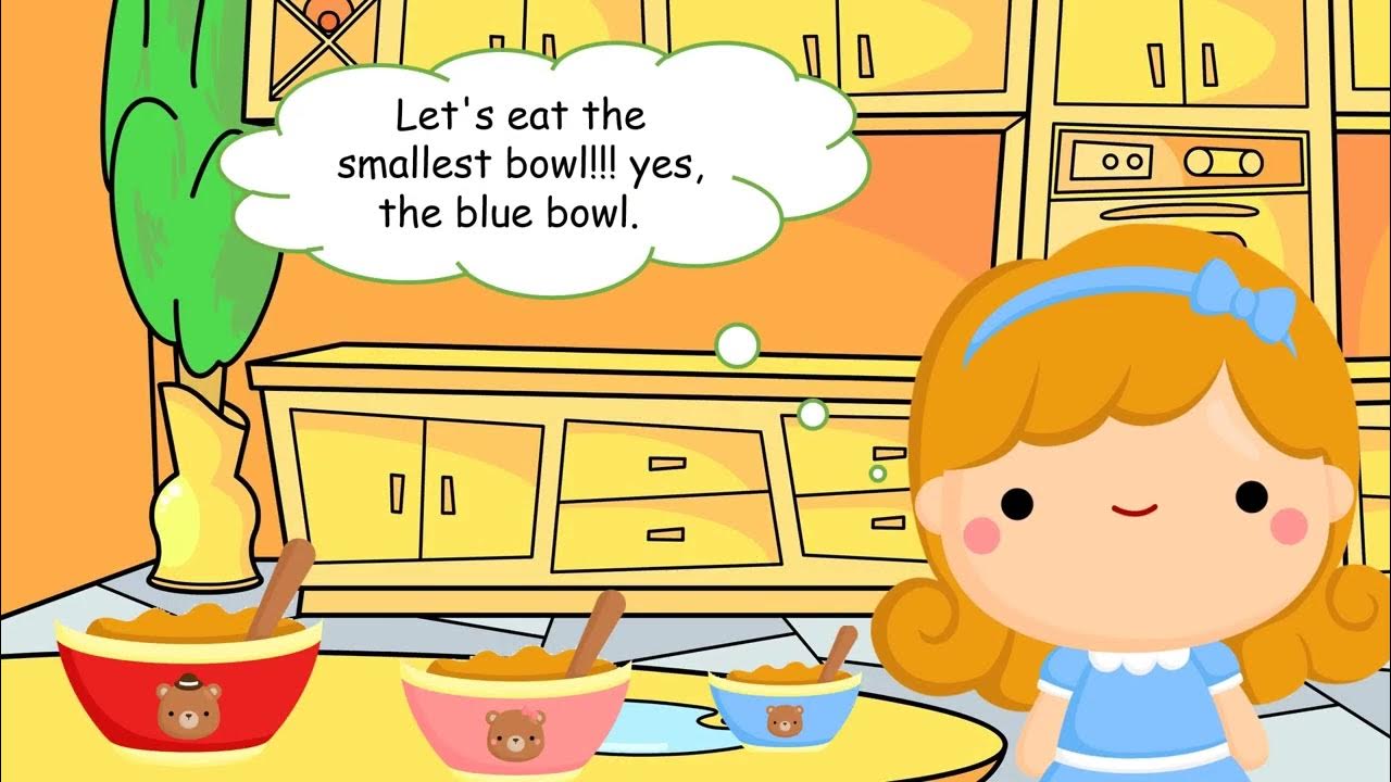 Goldilocks and the three bears//comparison adjective - YouTube