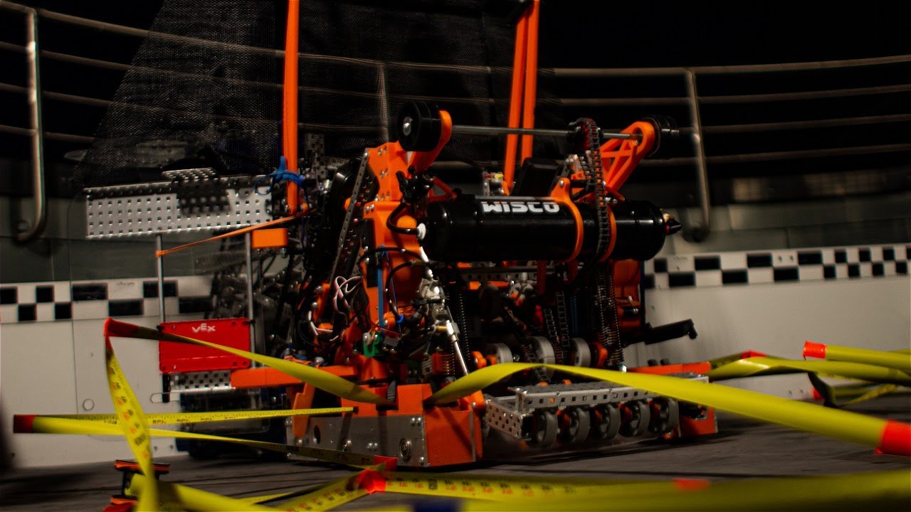 WiscoBots VEX U Spin Up Post Worlds Reveal - YouTube