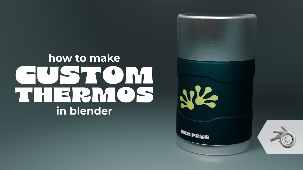 Easy Way to Make a Thermos | 3D Blender Modeling Process - YouTube