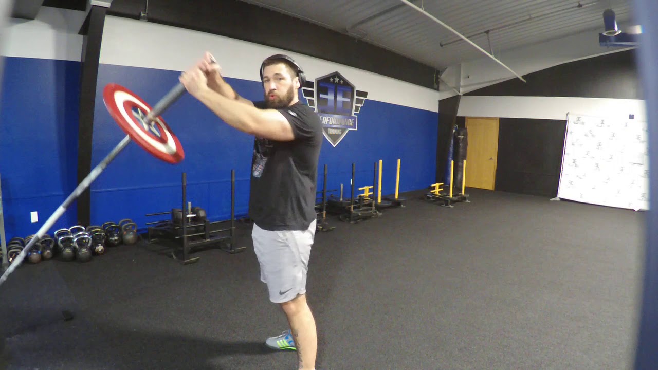 Landmine Anti Rotation : Olympic Barbell Twist - YouTube