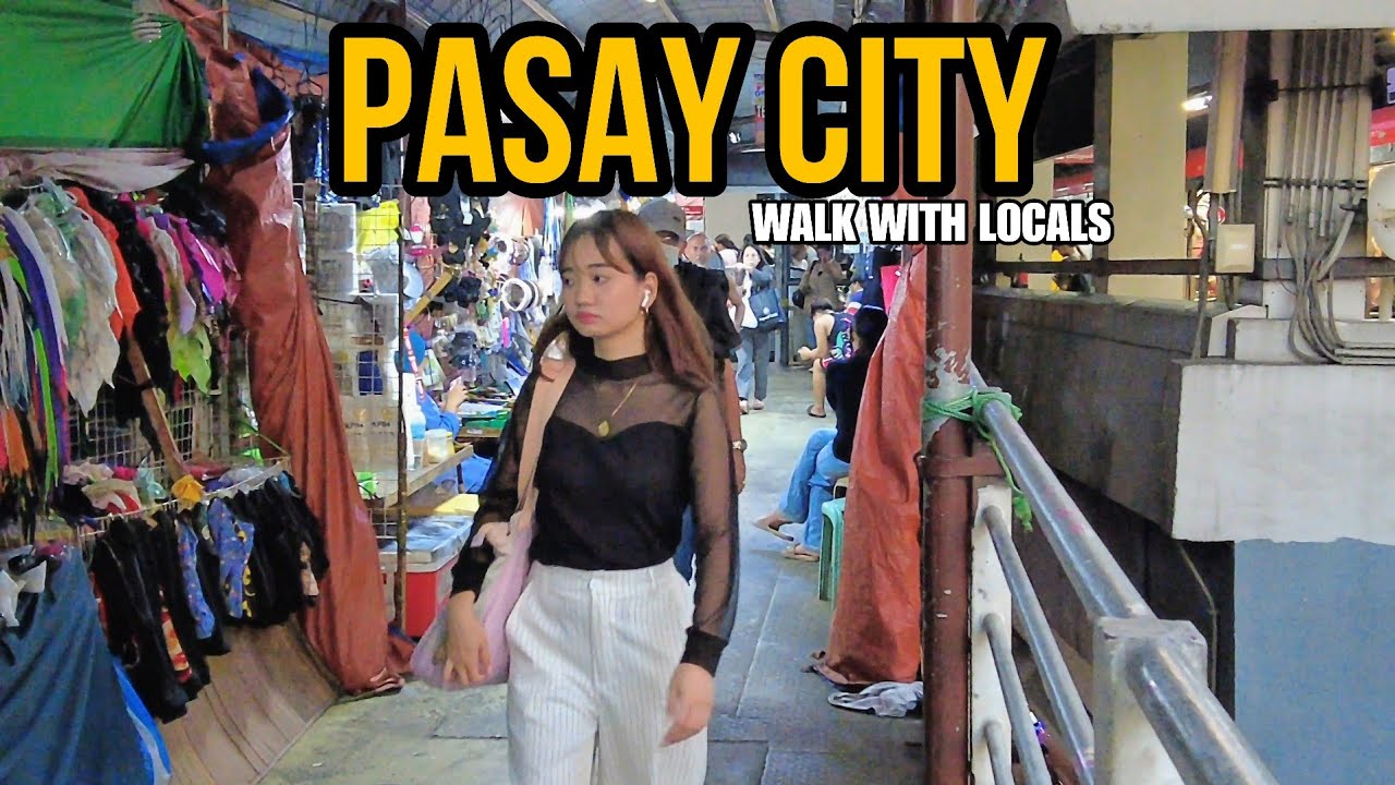 Edsa Pasay Rotonda Metro Manila Real Life Scene Walk With Locals ...