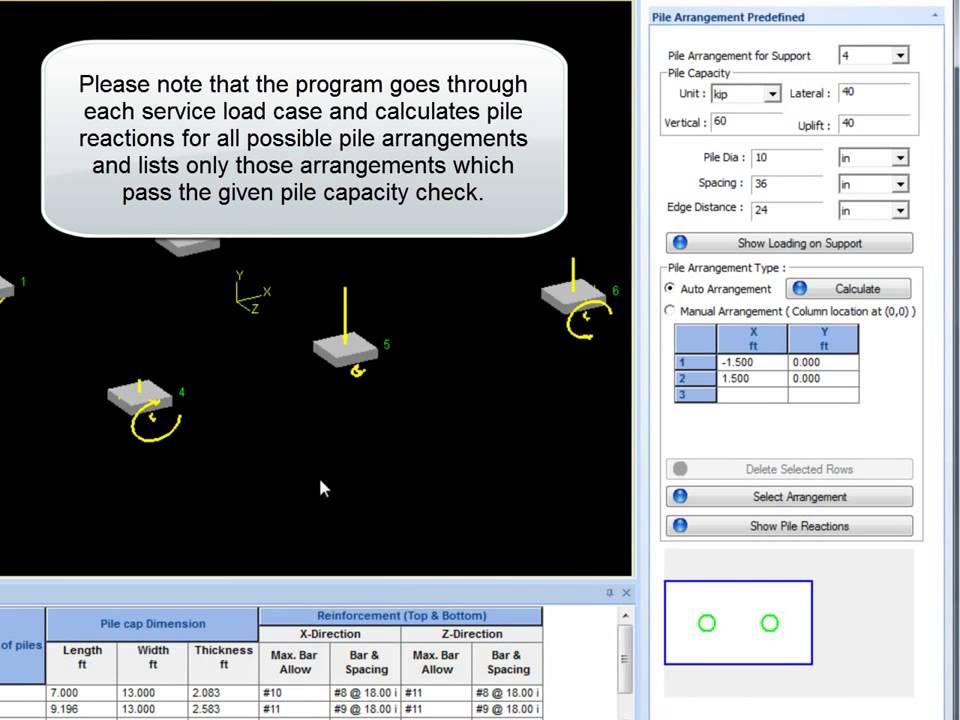 STAAD Foundation Adv 16 Pile Cap Foundation HD - YouTube