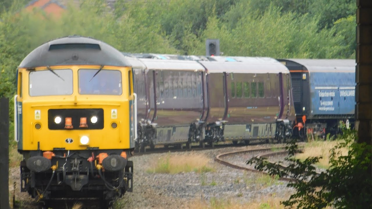 First EMR Class 810 47749 & 56081 TnT 810001 @ North Road | 5Q47 ...