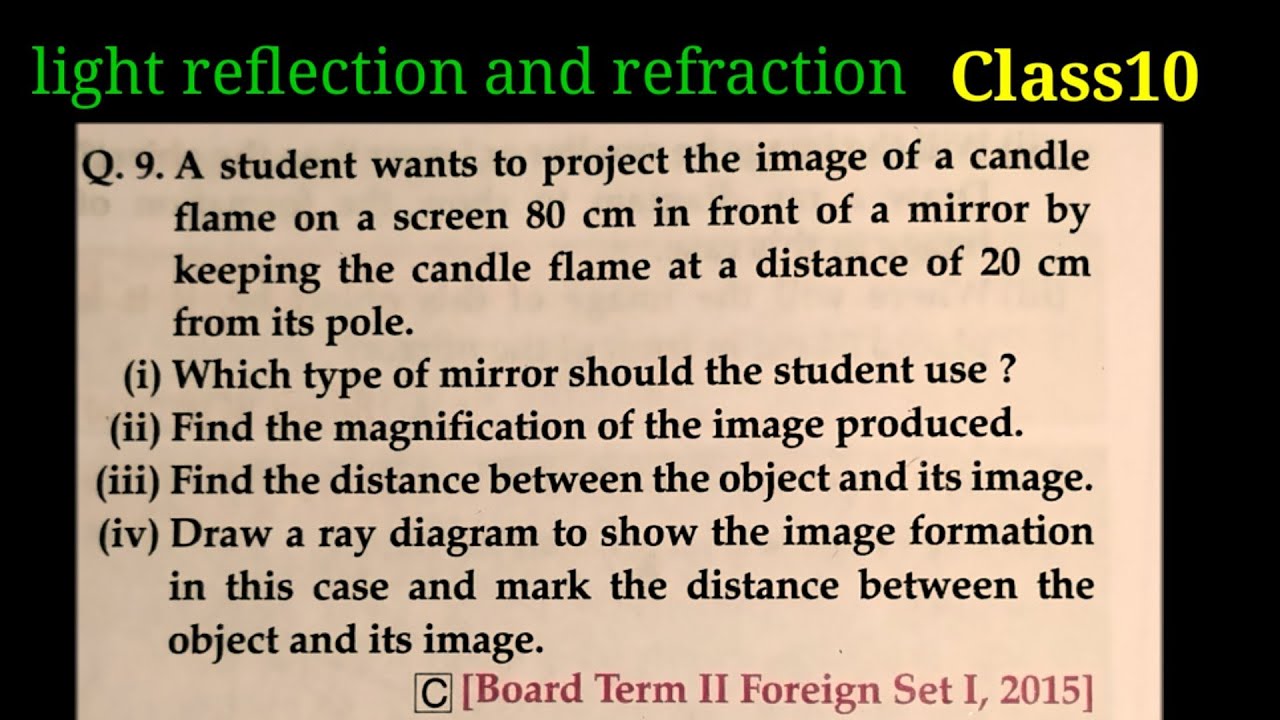 case study base question || light reflection and refraction ...