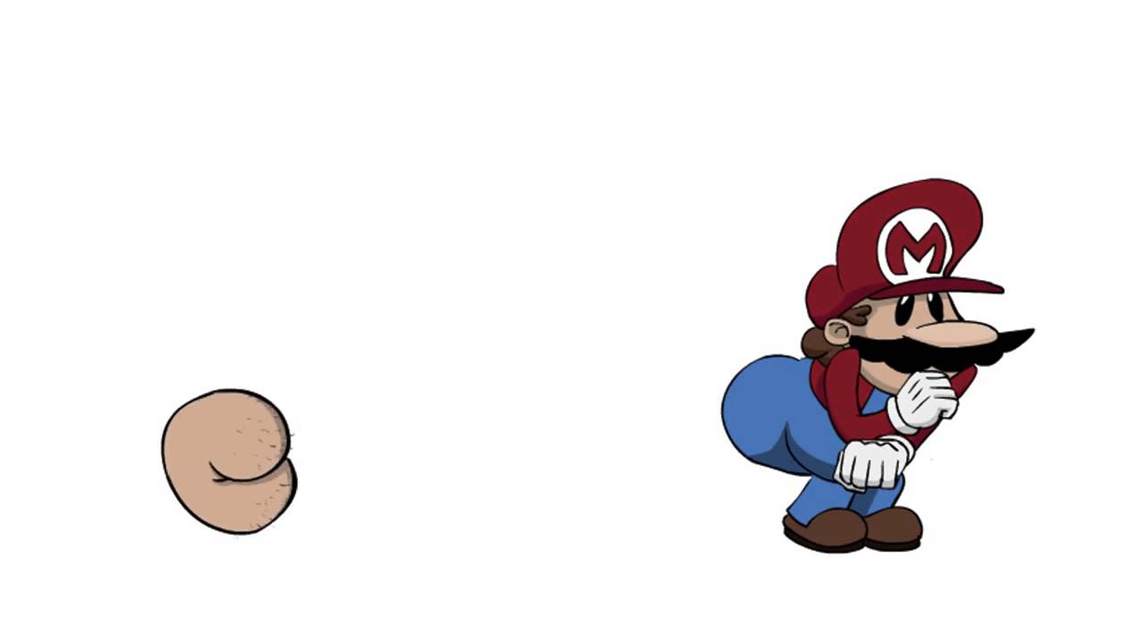 Mario Poops a Butt (And Then The Butt Poops) - YouTube