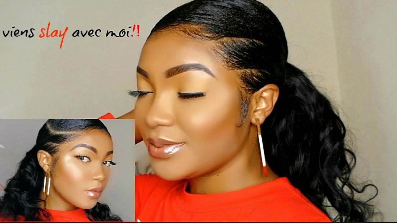 CHIGNON MONDIAL+BABY HAIR⏐PLACAGE CHIGNON⏐MANUELLA DAMARIS - YouTube
