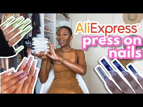 13 AliExpress Press On Nails Haul & Review PART  1