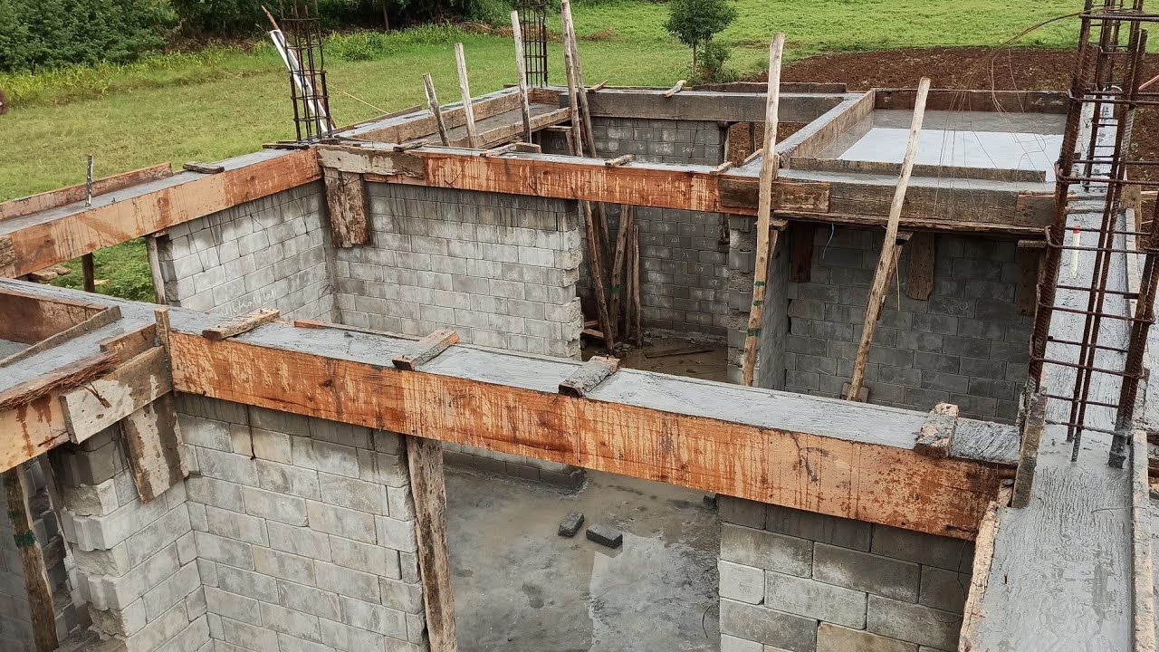 Lintel work on Interlocking Brick construction| SOT 06 ...