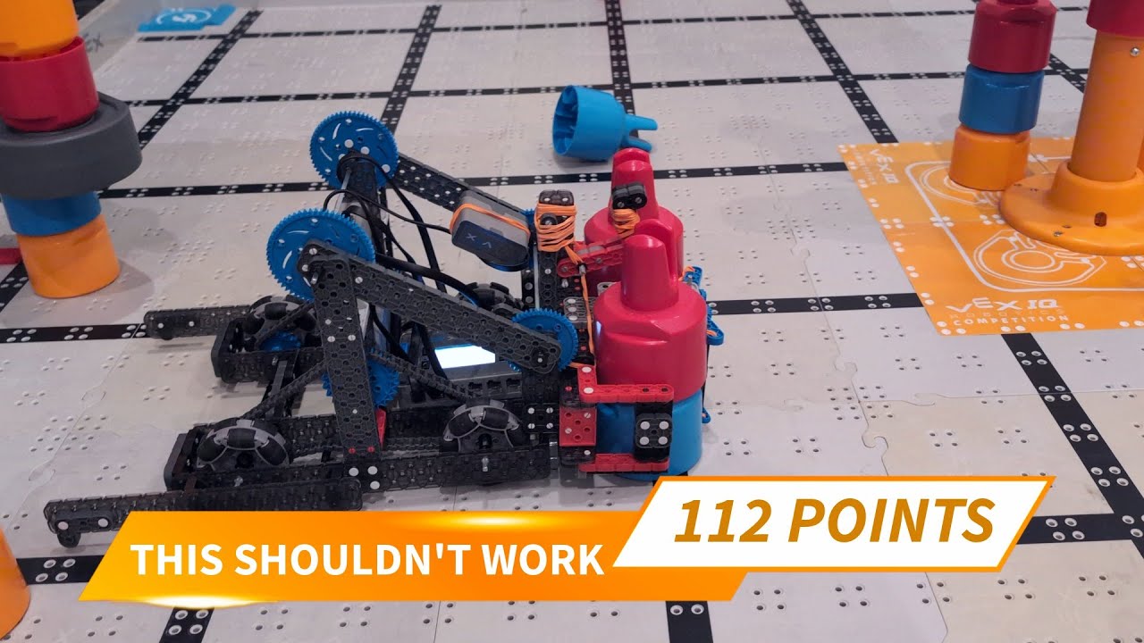 112 Points! CRAZY VEX IQ Robot for Mix and Match robot by Ben Lipper ...