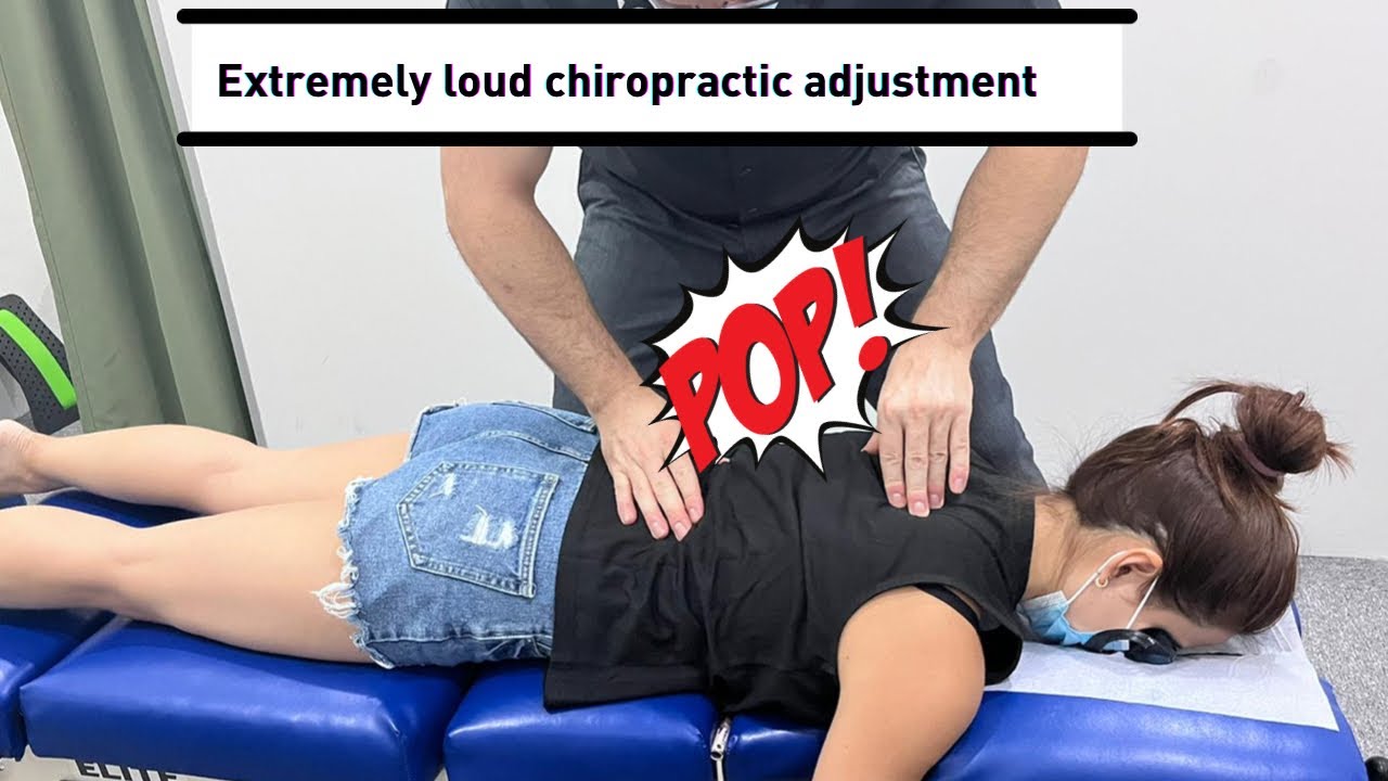 脊柱不直，驼背，长期腰疼，颈椎痛。专业脊椎矫正医师治疗。😱extremely loud full spine chiropractic adjustment. 新加坡🇸🇬 - YouTube
