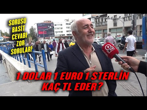 1 Dolar 1 Euro 1 Sterlin Kaç Tl Yapar?