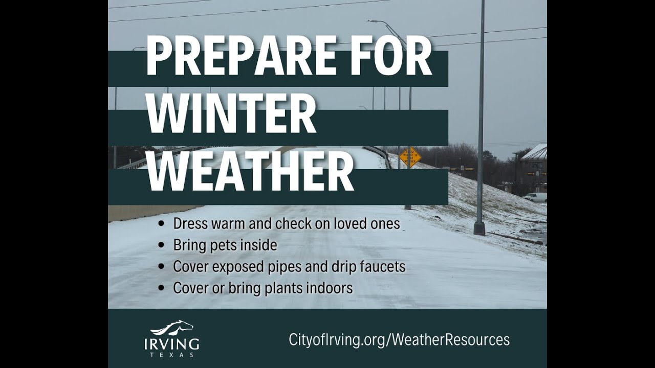 City of Irving Prepares for Winter Storm - YouTube
