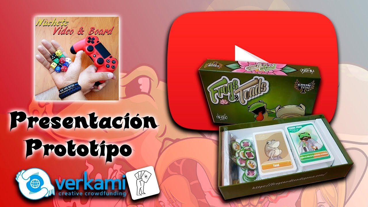 Proto Frogs and Toads de Pinbro Games Proyecto VERKAMI - YouTube