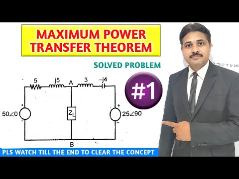 MAXIMUM POWER TRANSFER THEOREM SOLVED PROBLEM 1 @TIKLESACADEMYOFMATHS ...