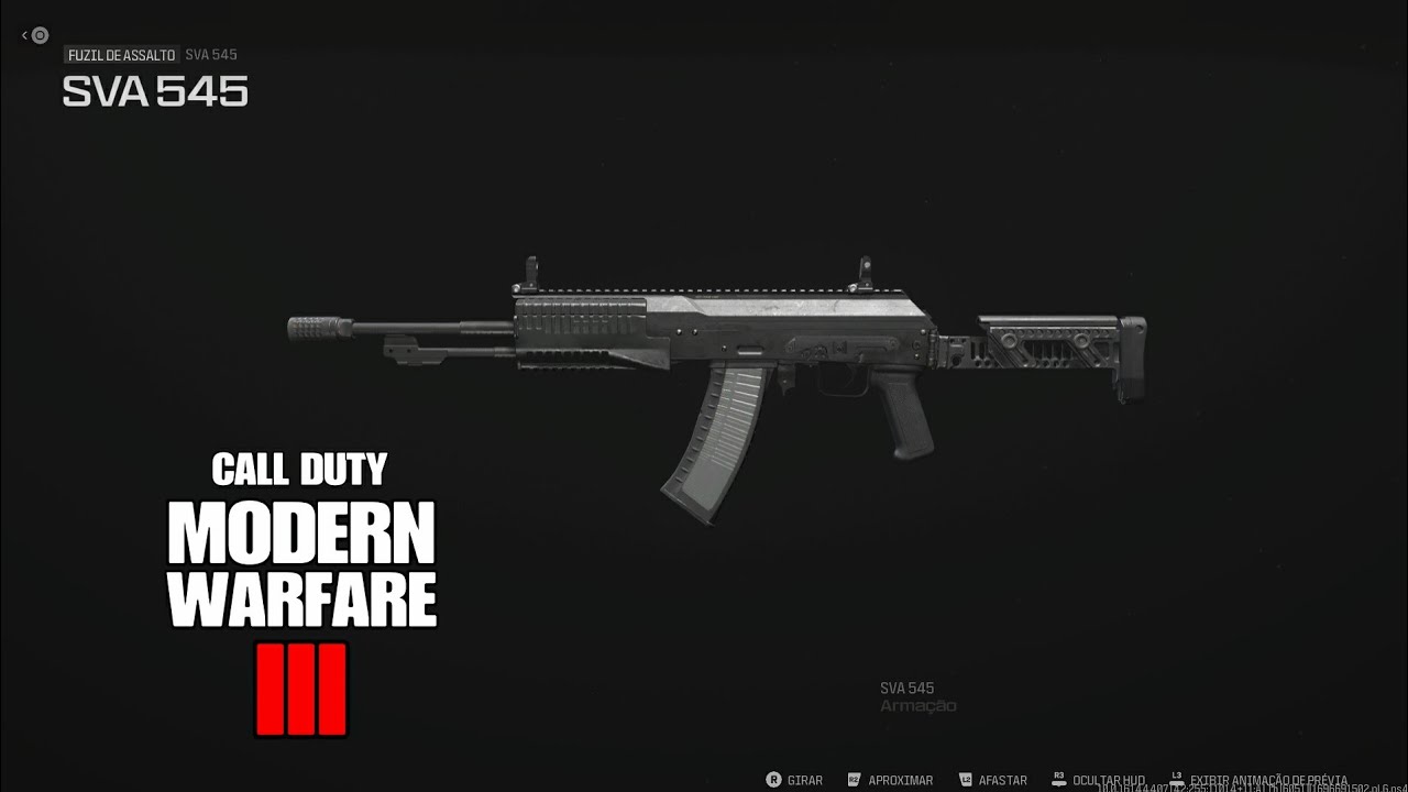 SVA 545 (AN 94): O Fuzil de Assalto em Call of Duty Modern Warfare 3 ...