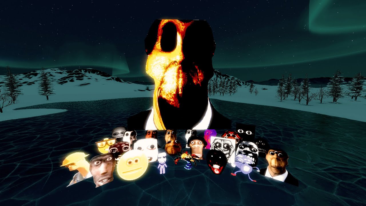 Giant Obunga in Frozen Lake - YouTube