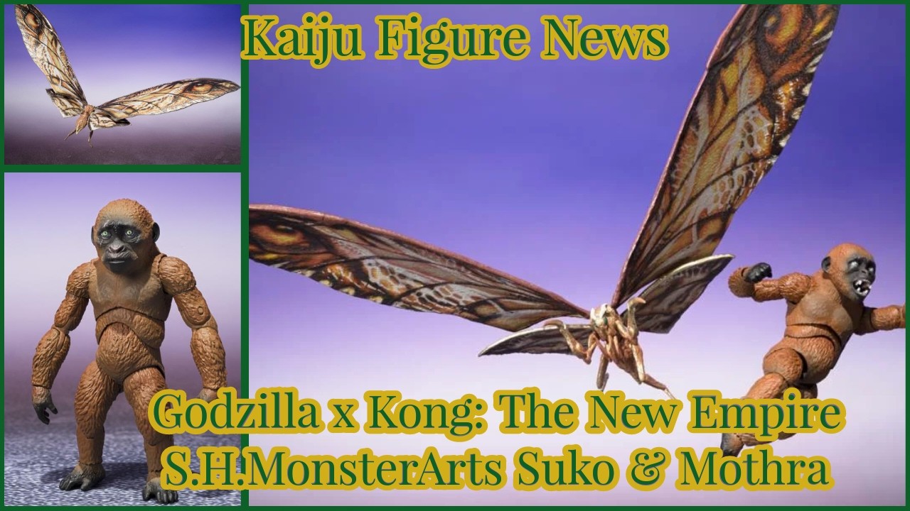 Preorder Now!!! : SUKO & MOTHRA in S.H. Monsterarts - YouTube