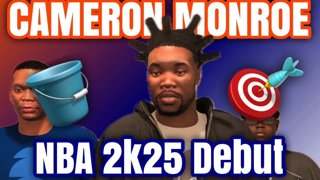 NBA 2K25 My Career : CAMERON MONROE’s NBA DEBUT 🎯🏀🪣 - YouTube