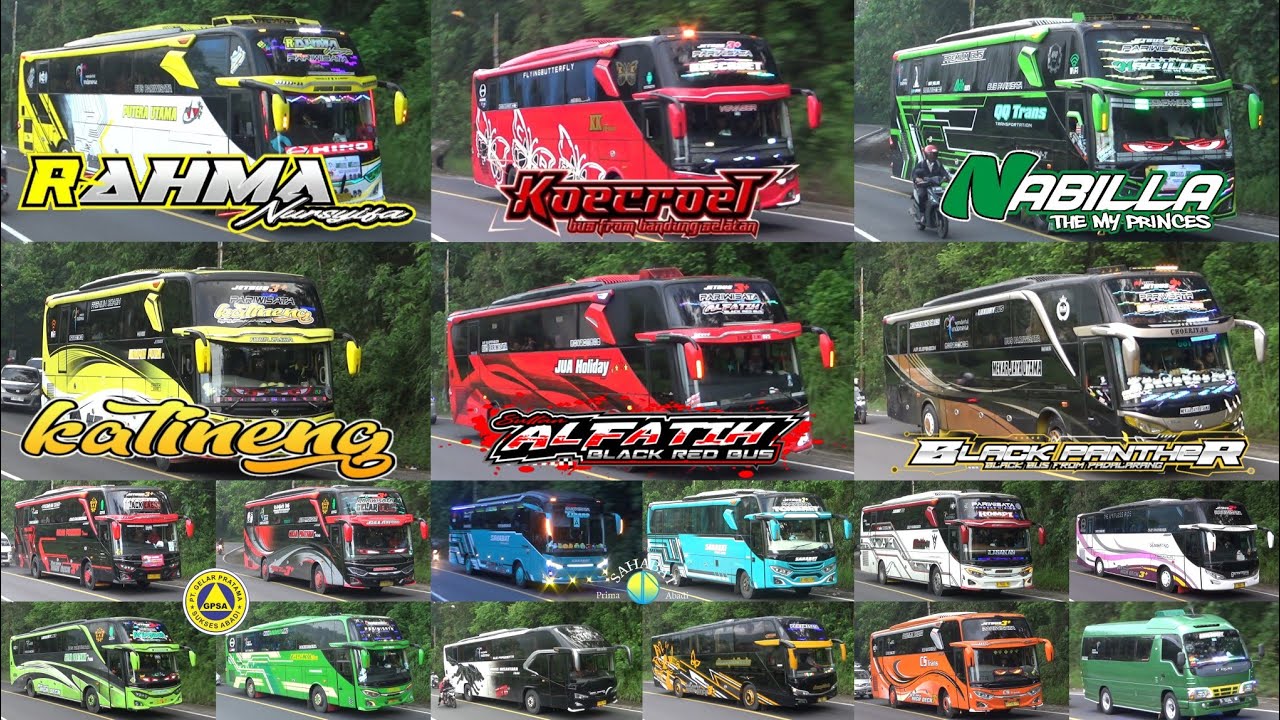 Mobil Bus Telolet Rahma Nursyifa, Nabilla, Black Panther, Black Eagle ...