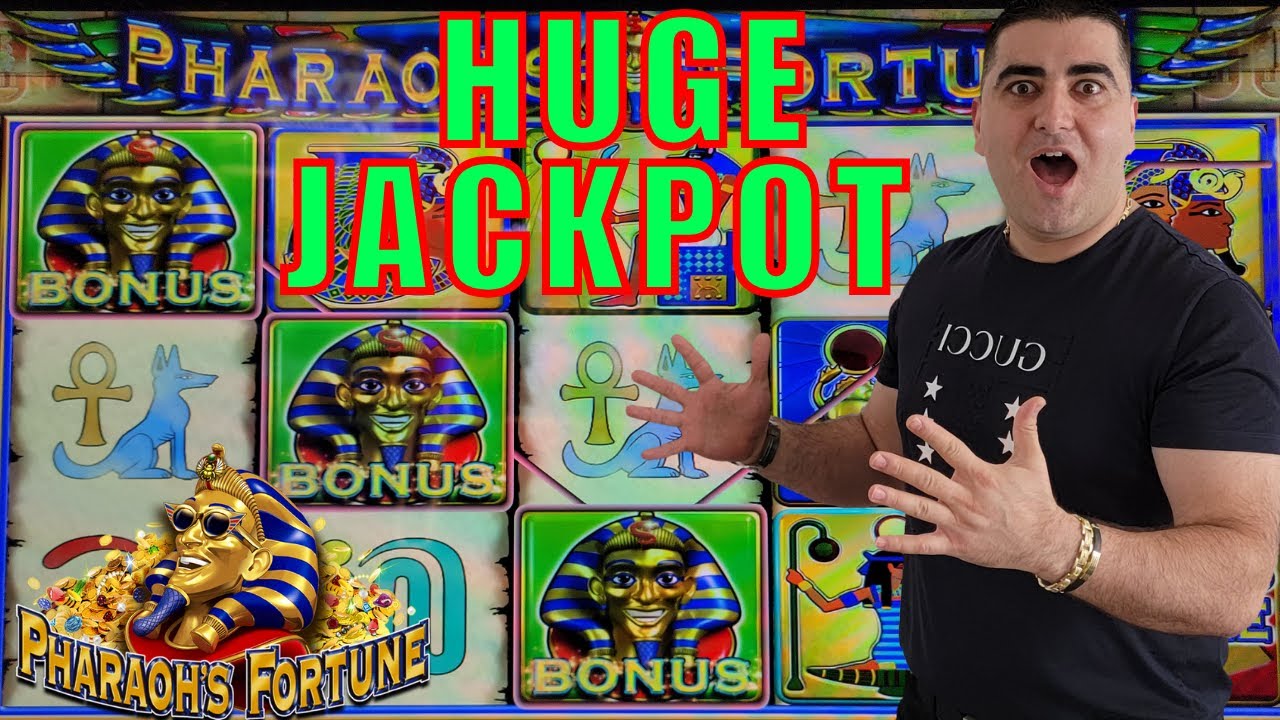 My 2nd BIGGEST JACKPOT On Pharaoh's Fortune Slot Machine - YouTube