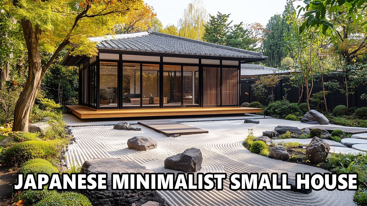 Japanese Black Minimalist Small House A Masterpiece in Compact Elegance - YouTube