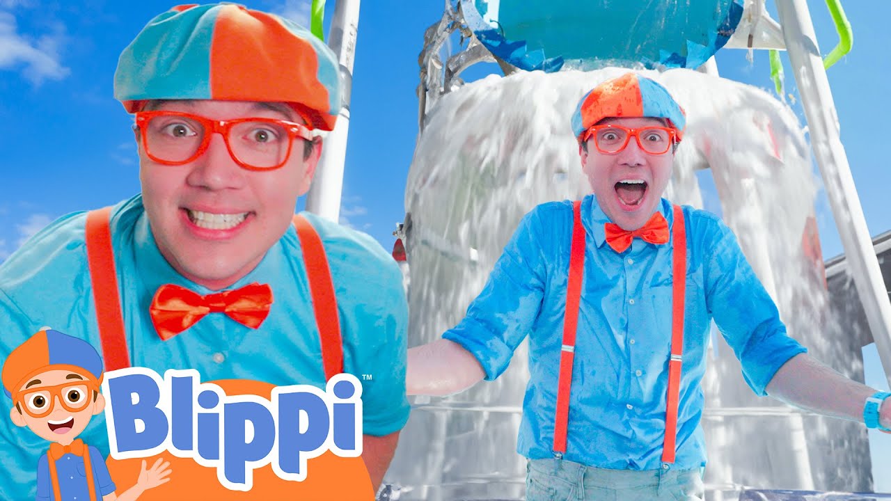 Blippi's ICE BUCKET PLUNGE In The Playground! | Blippi and Meekah Best ...