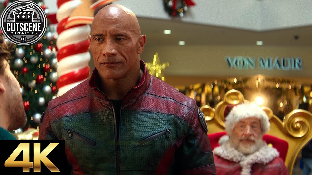 [4K UHD] Santa In The Mall Intro CUTSCENE | Red One (2024) - YouTube