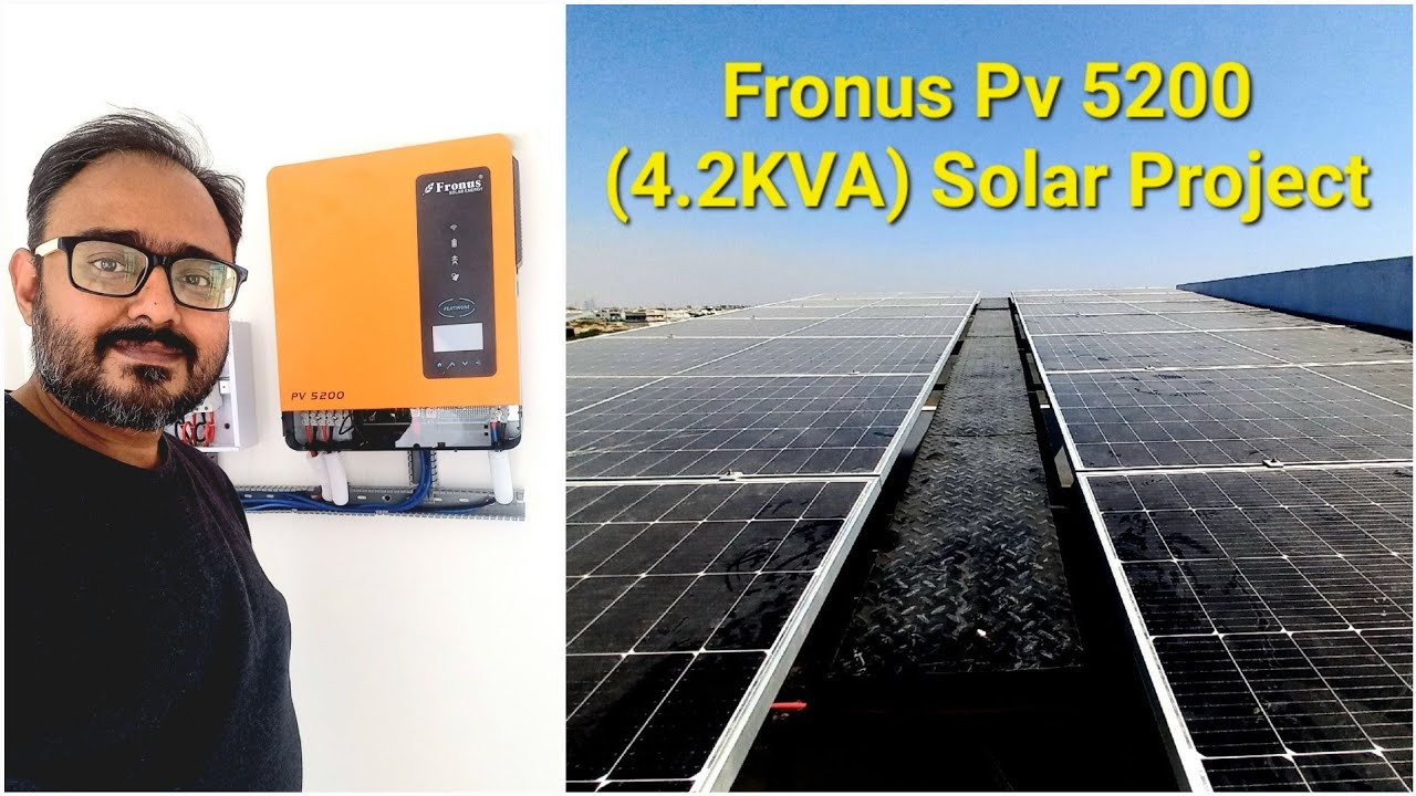 Fronus PV5200 Installation - YouTube