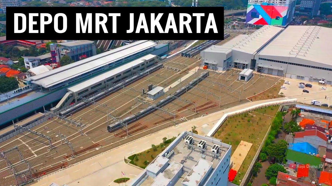 DEPO MRT Jakarta Lebak Bulus | Drone View 2020 - YouTube