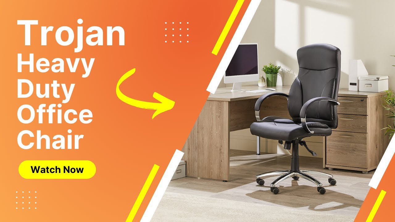 Trojan Heavy Duty Executive Office Chair - YouTube
