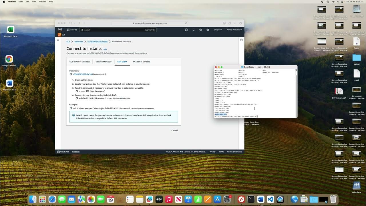 How to provision/connect a AWS ubuntu instance in Mac - YouTube