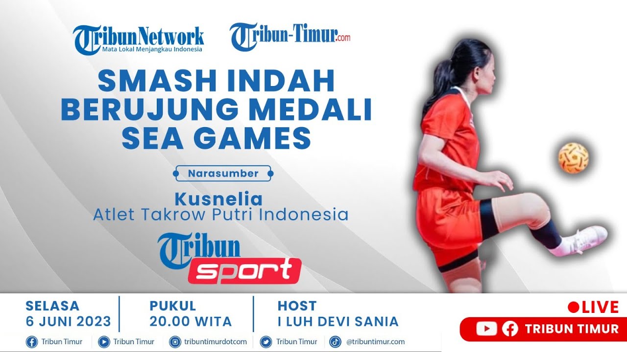 🔴 TRIBUN SPORT : Smash Indah Berujung Medali Sea Games - YouTube
