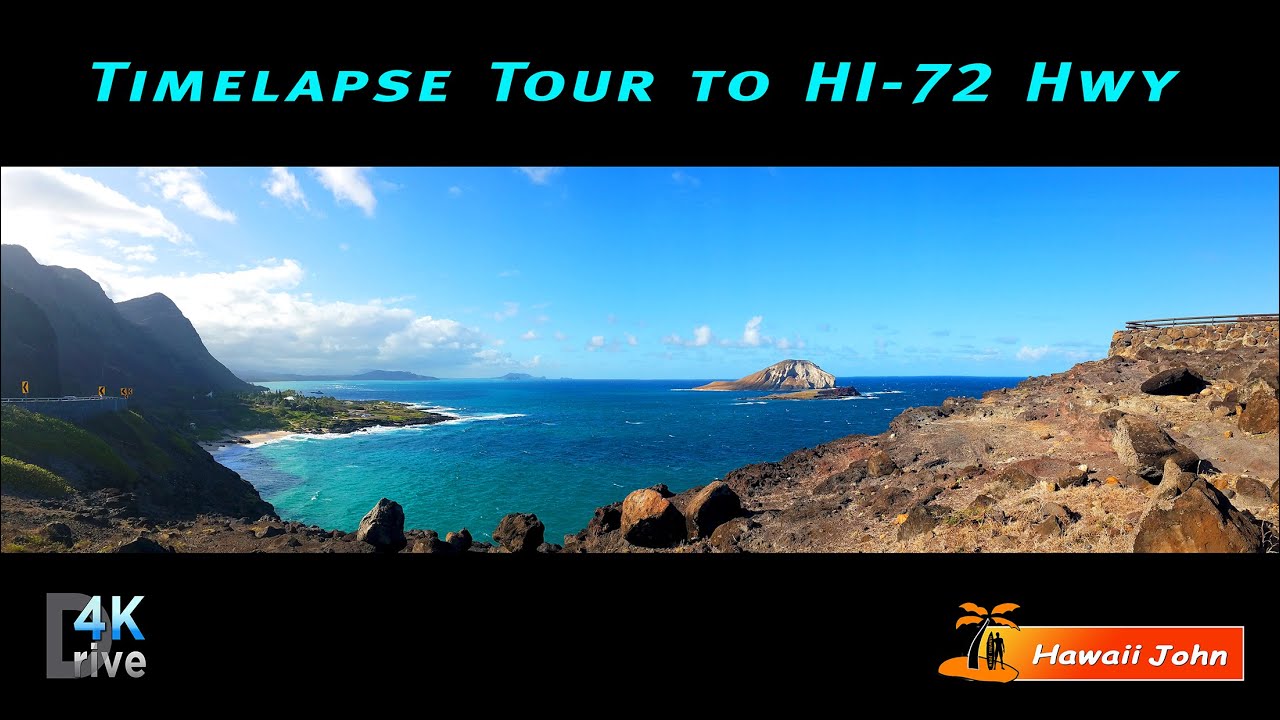 HI-72 Southeast Coast Hwy | Timelapse Tour | Honolulu, Oahu, Hawaii ...