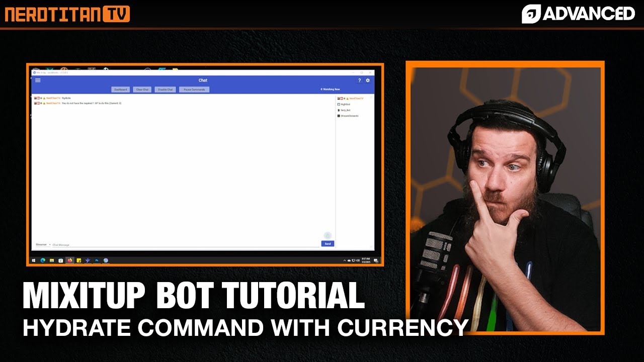 MixItUp Streaming Bot Tutorial: Hydrate Command with Currency - YouTube