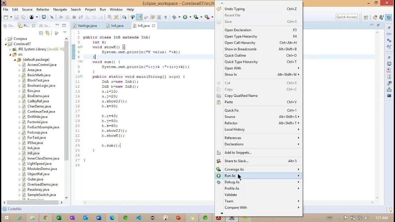 Simple Inheritance & Multi Level Inheritance - YouTube
