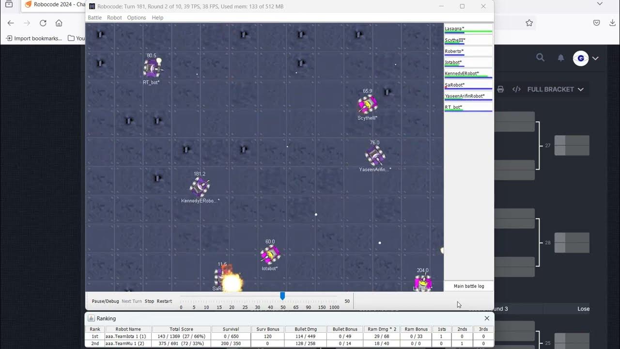 Robocode 2024 - Rounds 1-10 - YouTube