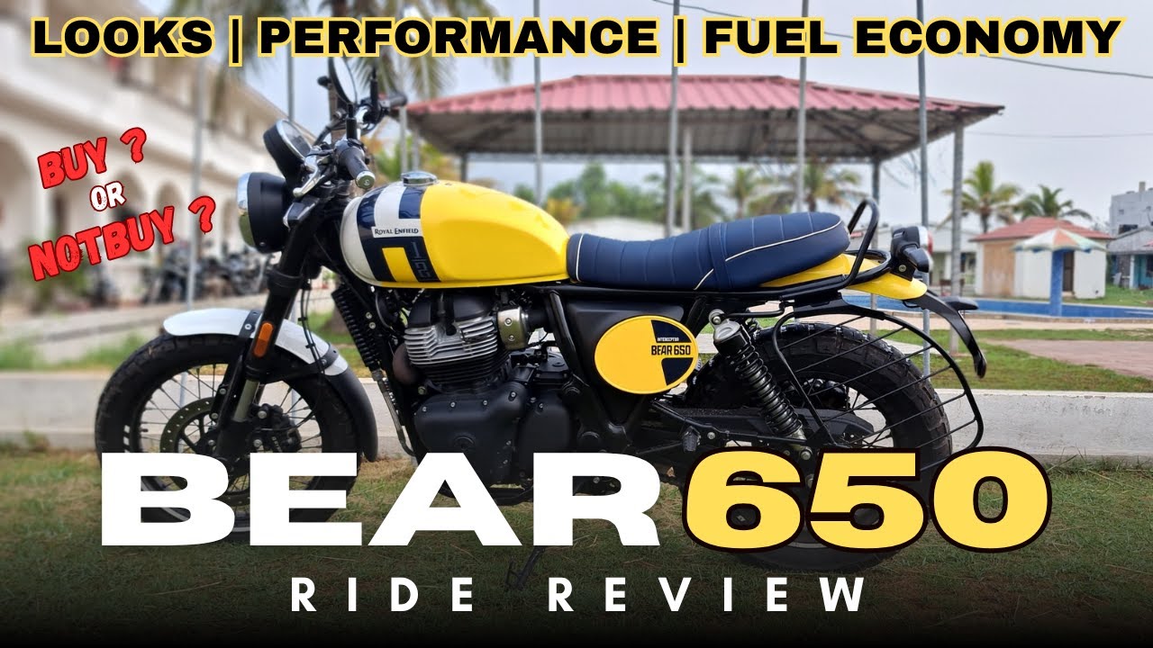 RE Bear 650 Ride Review || Royal Enfield twin cylinder 650 cc scrambler ...