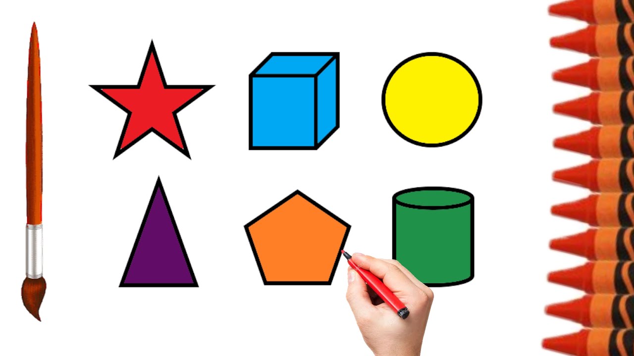 Preschool Learning Videos Let's Learn Geometric Shapes Educational ...