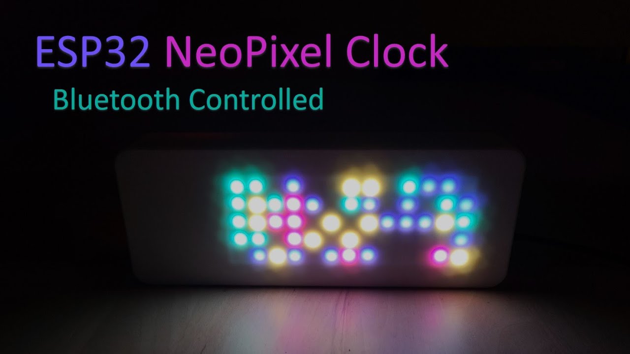 ESP32 NeoPixel Clock - YouTube