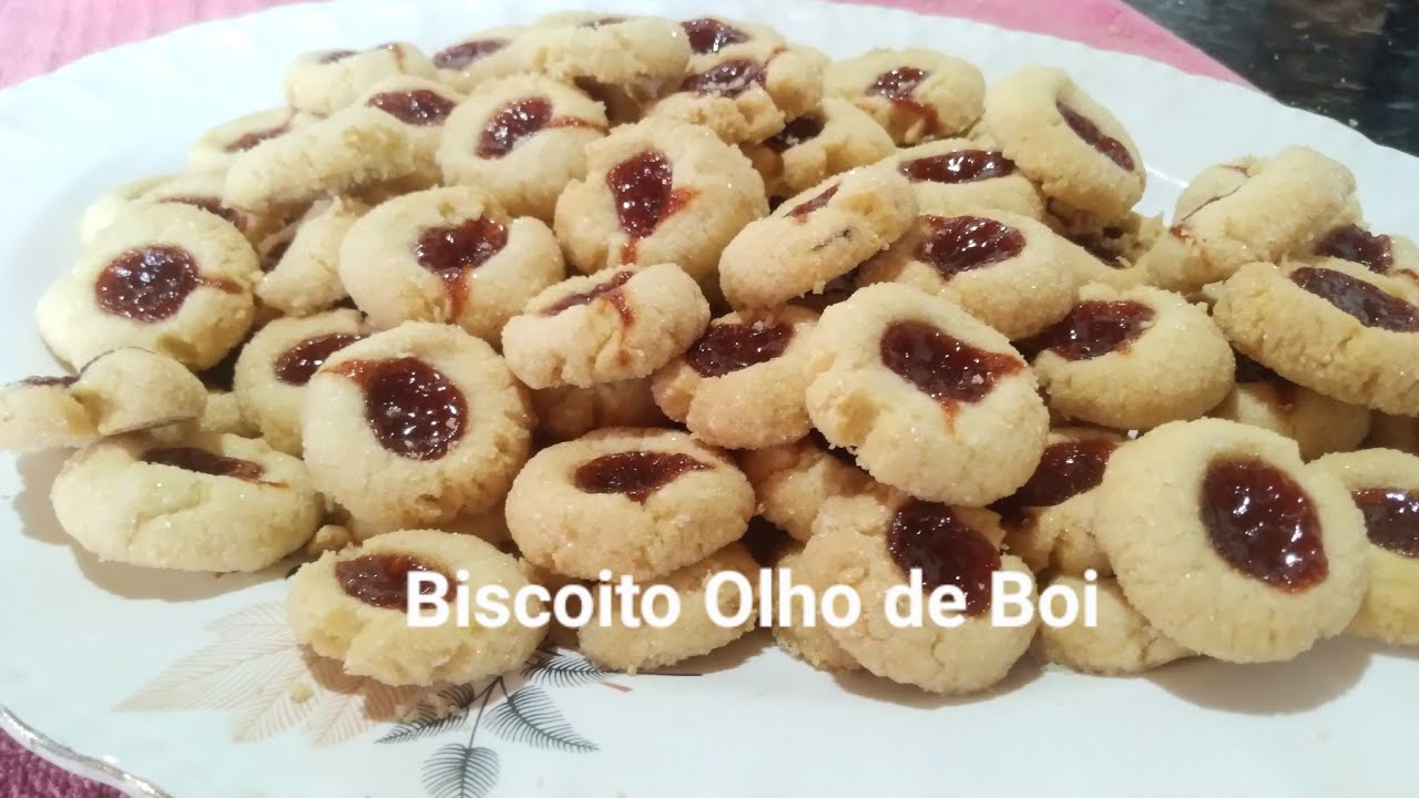 BISCOITO OLHO DE BOI, DERRETE NA BOCA! - YouTube