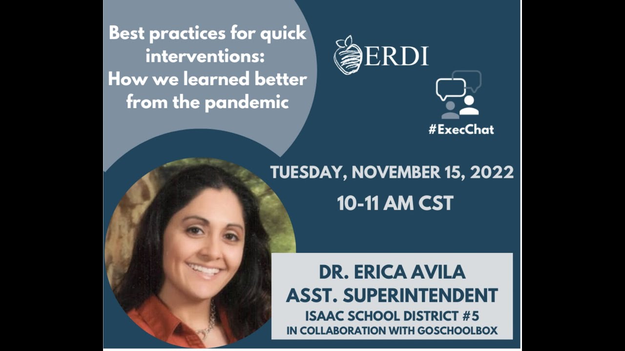 ERDI #ExecChat with Dr. Erica Avila - YouTube
